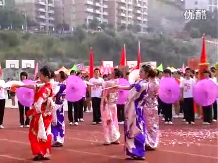 福州大学阳光学院第五届运动会外语系方阵队入场式表演