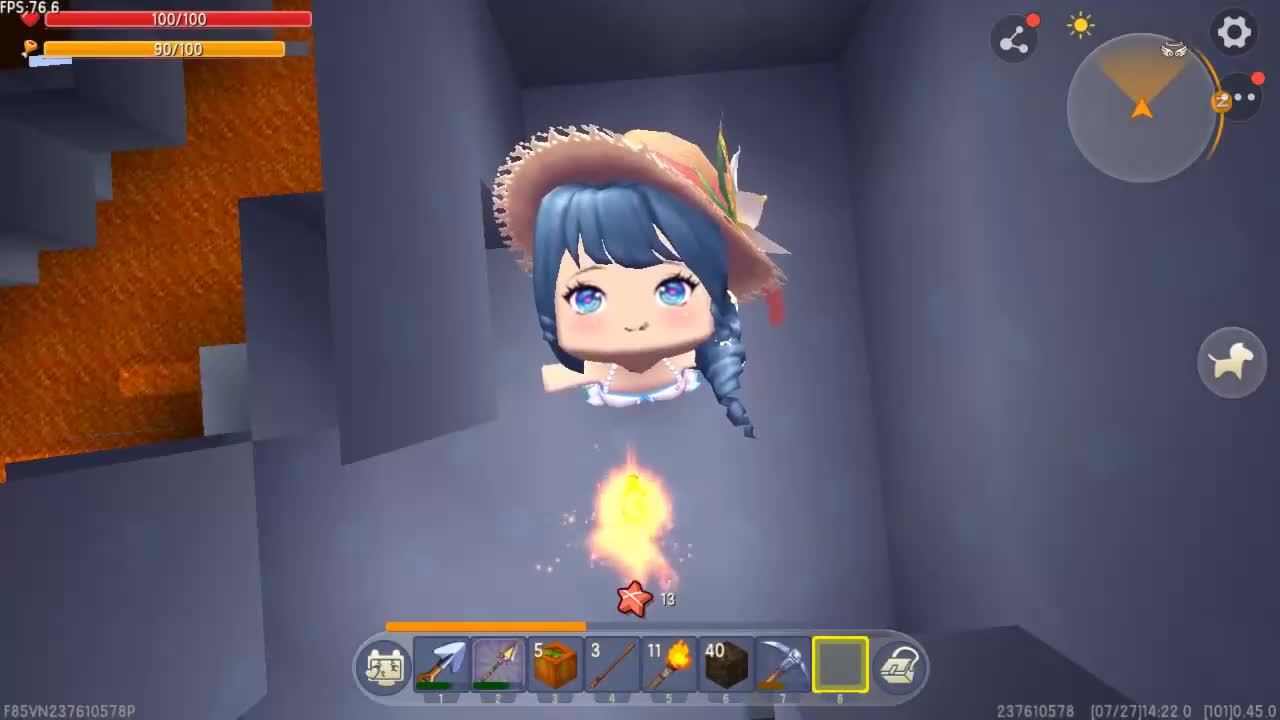 迷你世界极限生存:涓涓从矿洞回来后,一脸懵,不知道干嘛?