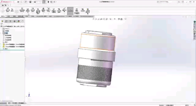 SolidWorks滚花建模实战,讲解没有录取进去,欢迎评论区留言。