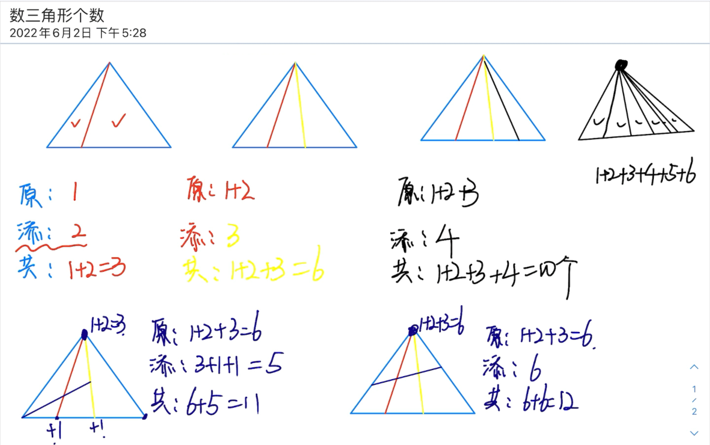 数三角形个数(小学数学)