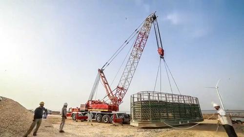 实拍风力发电地下电缆铺设过程,长达4公里,这种场面第一次见