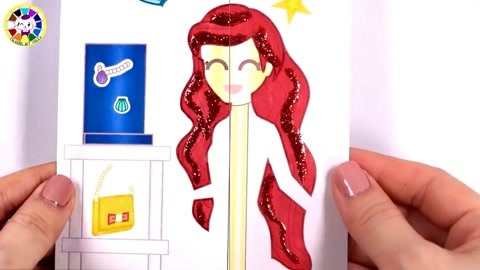 创意手工剪纸:画了一个超美的小姐姐,还没设计衣服呢!