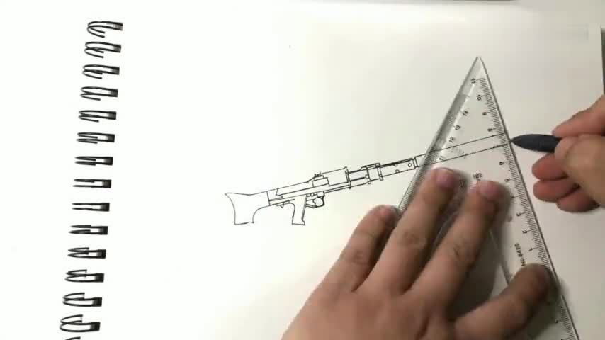 画一把射速疯狂的重机枪,你能看出来是什么型号吗?