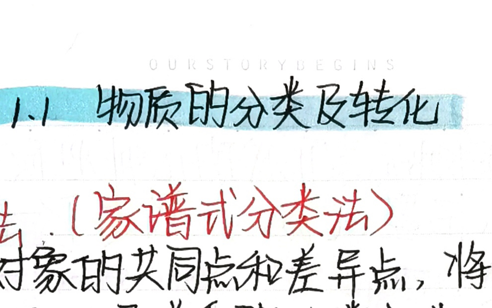 高一化学必修一物质的分类及分散系复习