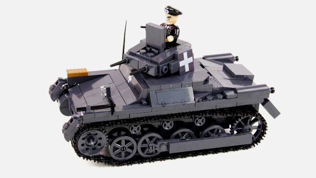 拼搭COBI积木2534,德国二战I号坦克
