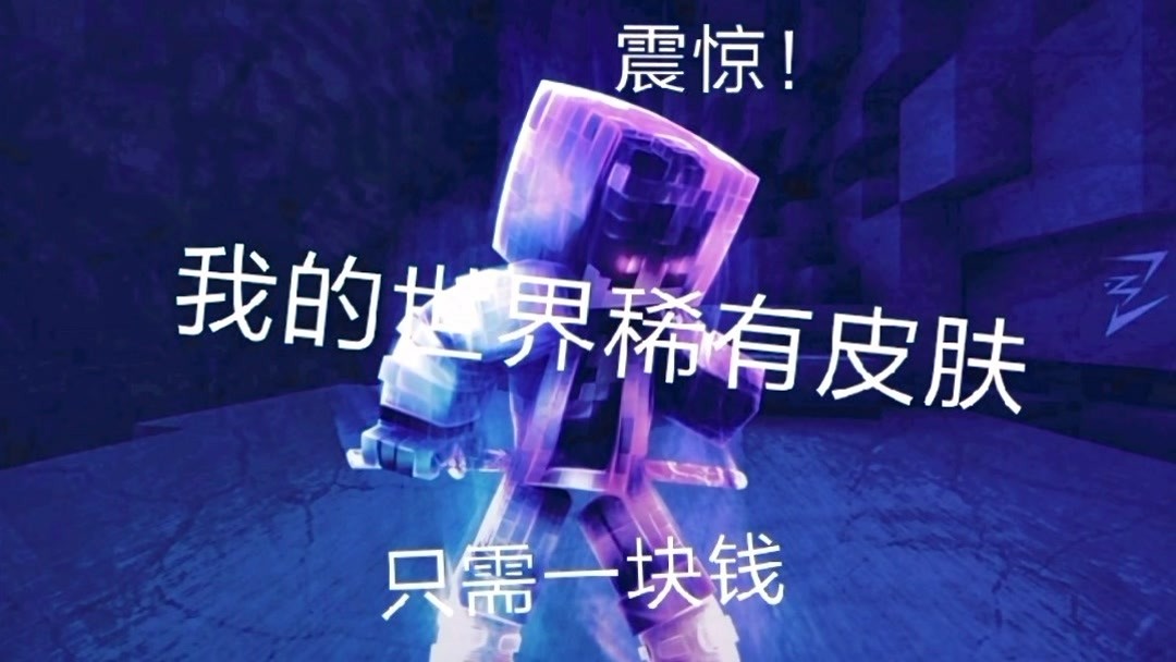 我的世界;稀有好看的绝版皮肤,只需一块钱。