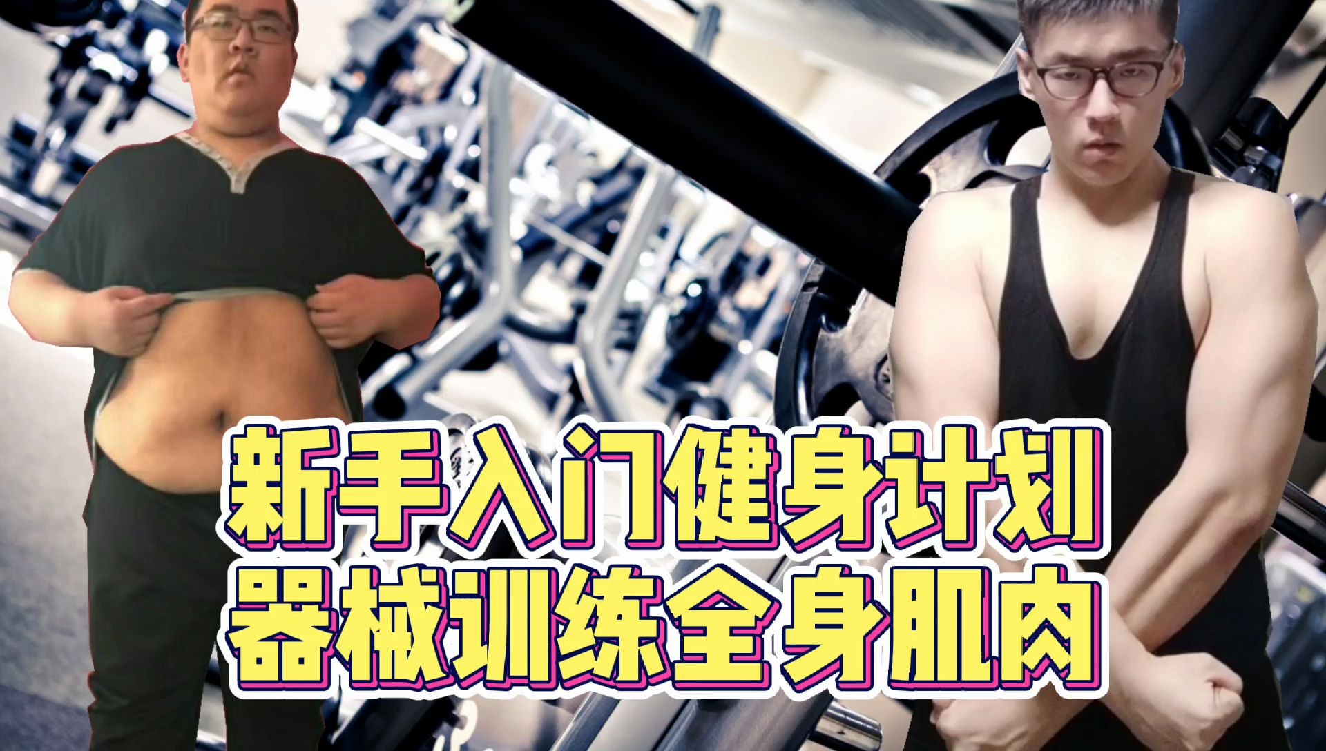 新手健身房入门计划,器械训练全身主要肌肉