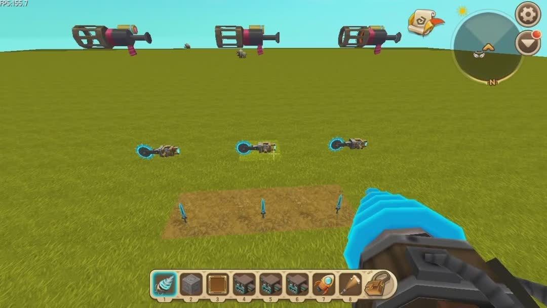 迷你世界:制作悬浮在空中的火箭筒教学,还有飞行的能量剑