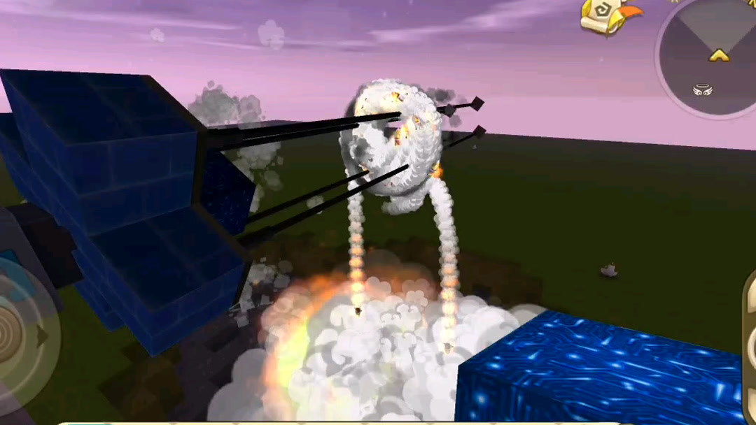 迷你世界盖伦老弟之电路教程 高阶如何制作旋转大炮,毁天灭地!