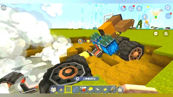 迷你世界:坐上我的大房车来到了荒郊野岭,比一场真正的战车对决