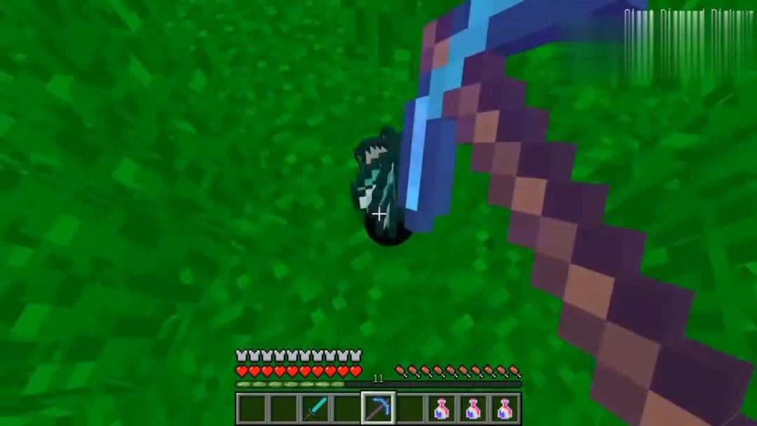 我的世界一个巨型大钻石挖出无数个小钻石