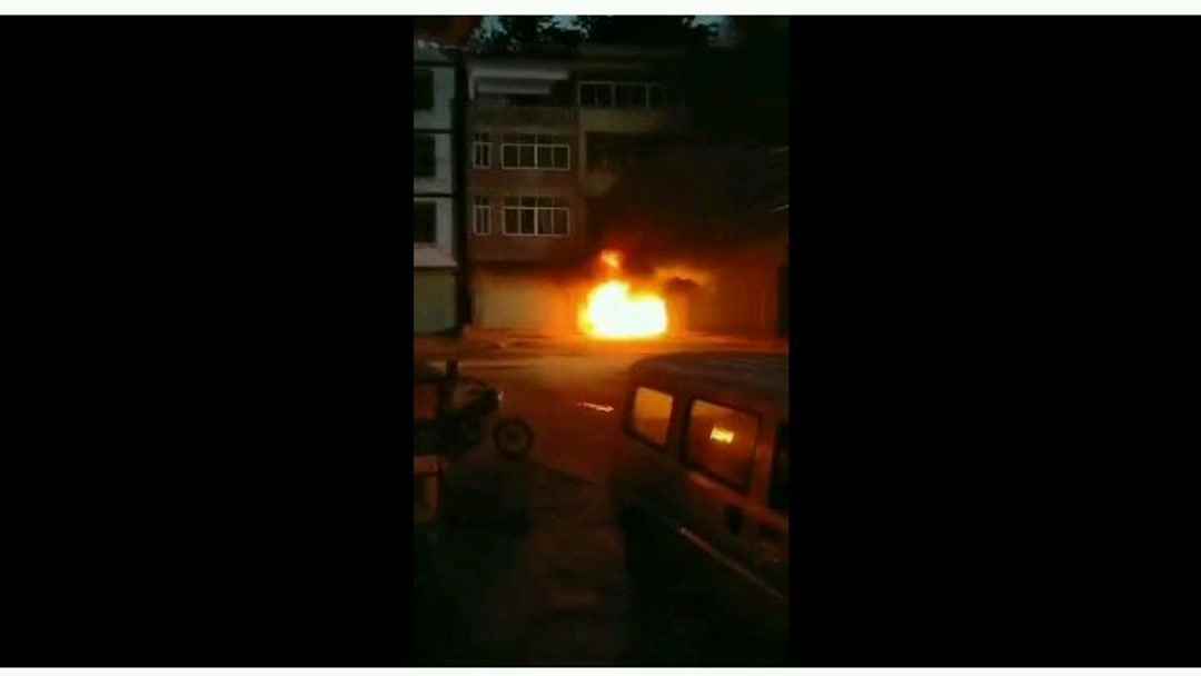 做饭时电器着火了不知道人有没有出来