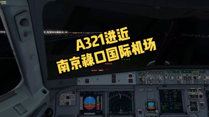 A321进近南京禄口国际机场#模拟飞行 #降落 #飞友日常 #飞机