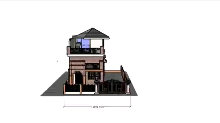 第一次用草图大师做生长动画