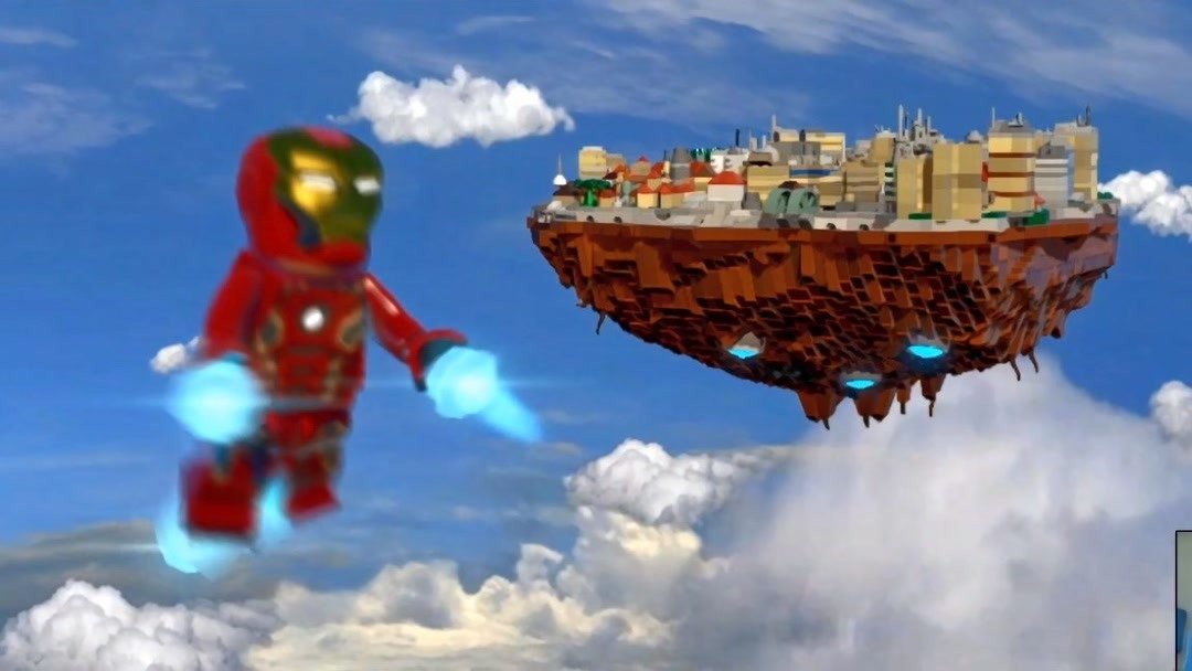 乐高漫威复仇者联盟第1部-40绯红女巫和鹰眼被铁血军团困在楼群内