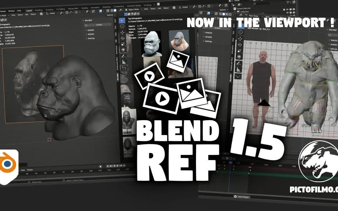 iBlender中文版插件BlendRef 教程混合参考 1.5 Blender