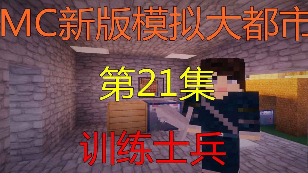 我的世界:沫奇新版模拟大都市EP21 训练士兵