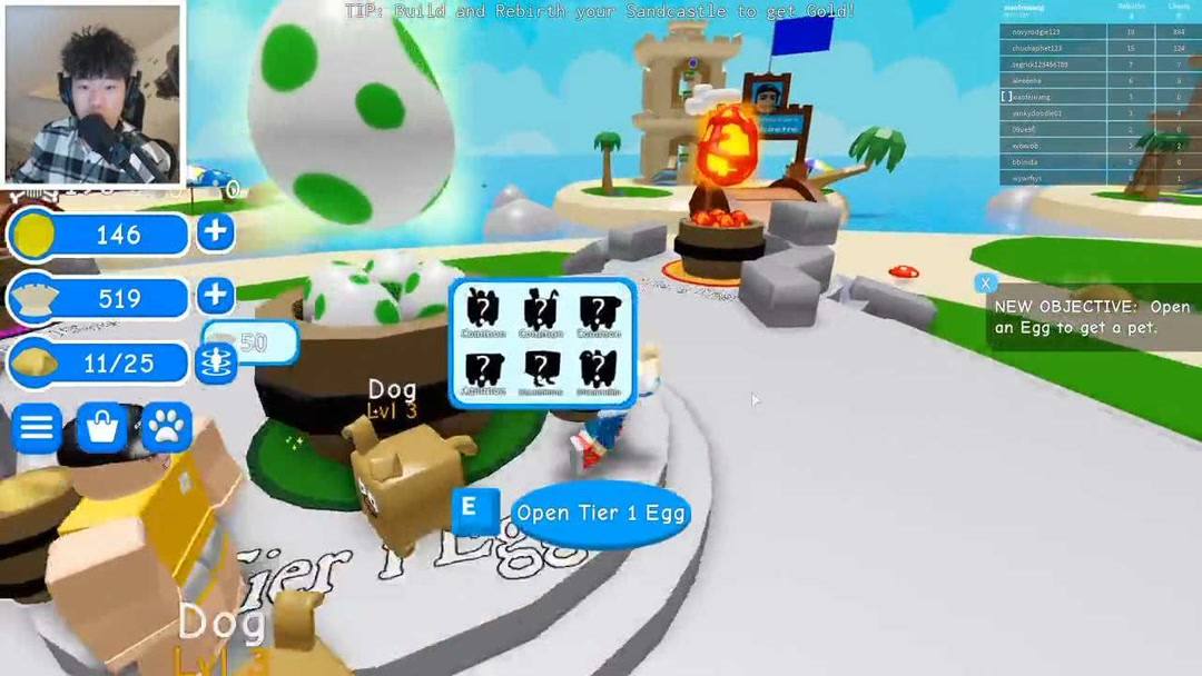 小飞象解说 Roblox沙雕模拟器 建造超级沙滩城堡!