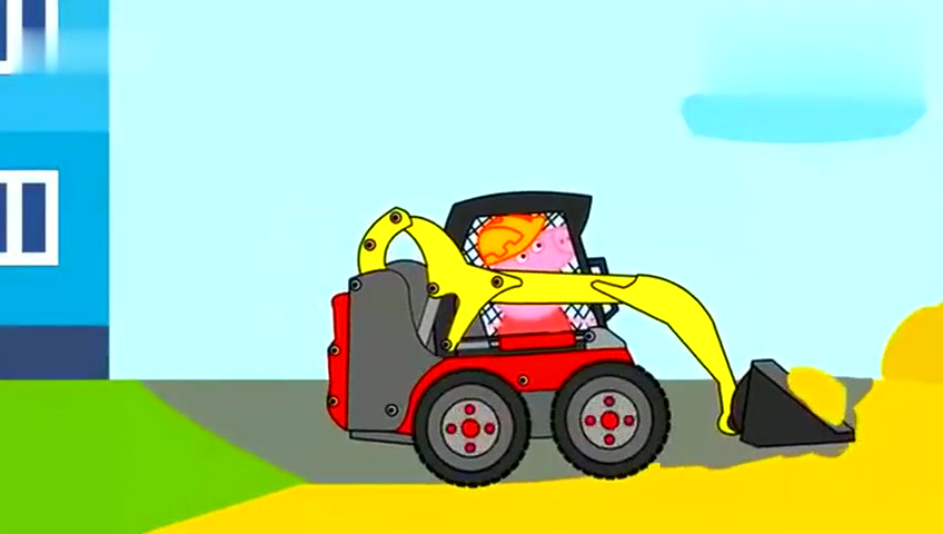 挖掘机视频表演动画挖掘机动画片全集