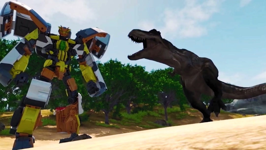 咖宝车神:咖宝车神大战无敌霸王龙!