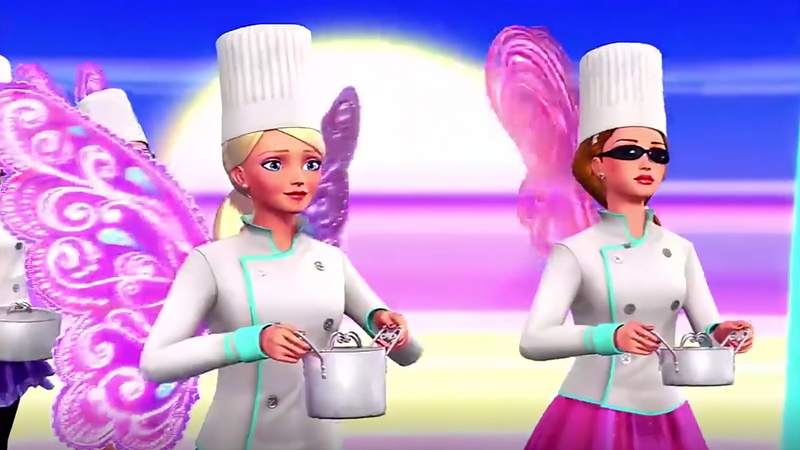 芭比:芭比好可爱,大翅膀好漂亮啊