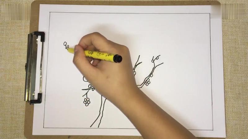 简笔画梅花简单好学