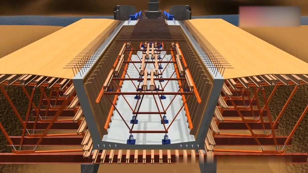 3D动画演示桥梁修建的全过程,涨知识了