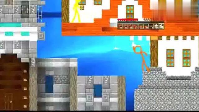 我的世界MC动画:因为争地盘而内讧的火柴人!