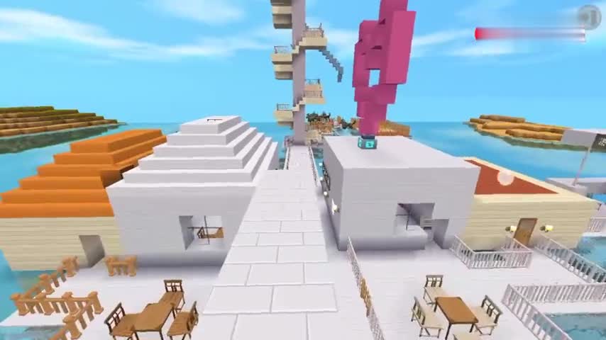 迷你世界海上生存岛,好漂亮的样子!