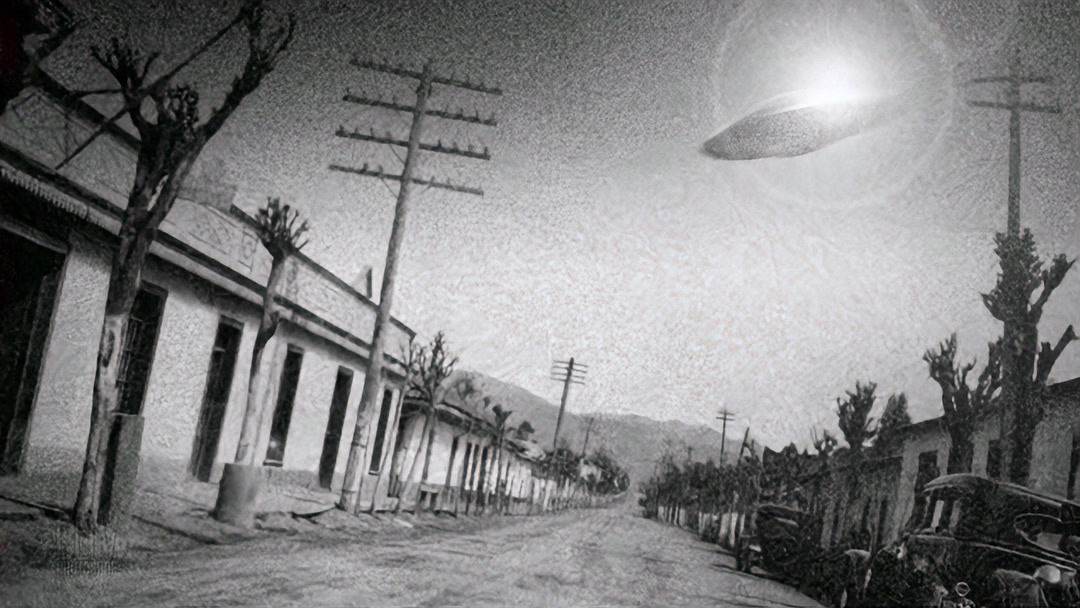 如何做一张复古的UFO入侵效果新闻照片 photoshop 教程