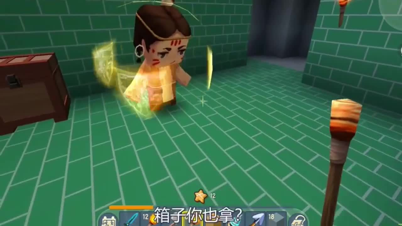 迷你世界:二狗子和狗蛋来到地牢找宝石,结果狗蛋挨揍了