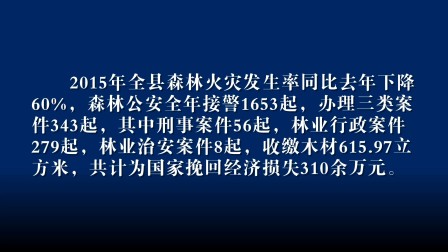 全县森林公安工作暨防火工作会议召开