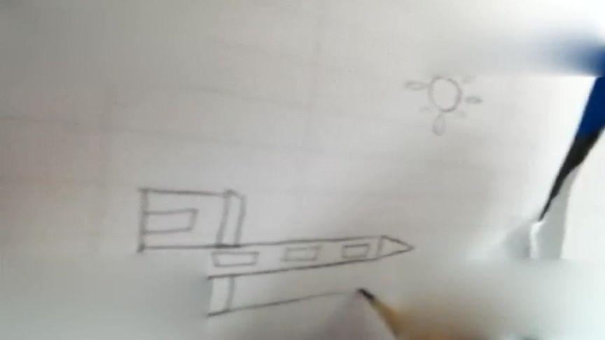 手绘视频:儿童绘画 铅笔画 简笔画 太阳跟小房子第一集