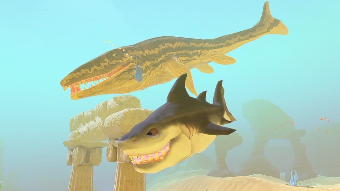 海底大猎杀 畸形大白鲨和巨齿鲨还真是同类!巨齿鲨总算有伴了