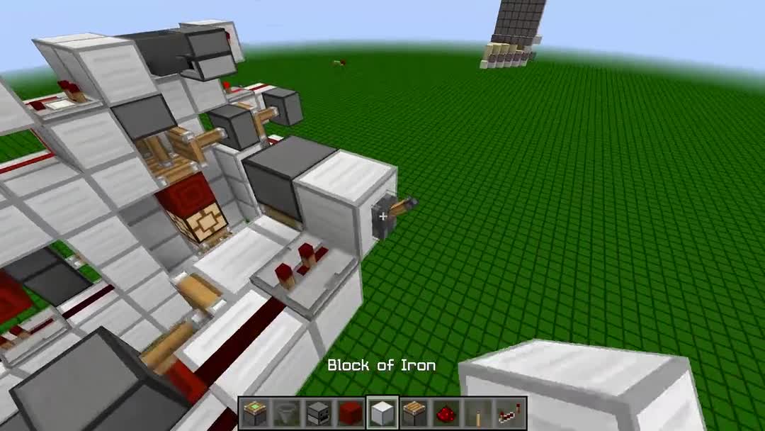 【Minecraft】世界最小 3x3无痕红石灯漏斗门教程