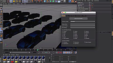 C4D图层模型显示设置管理插件 TGS ViewportSwitch v1.0 C4D R16-R17