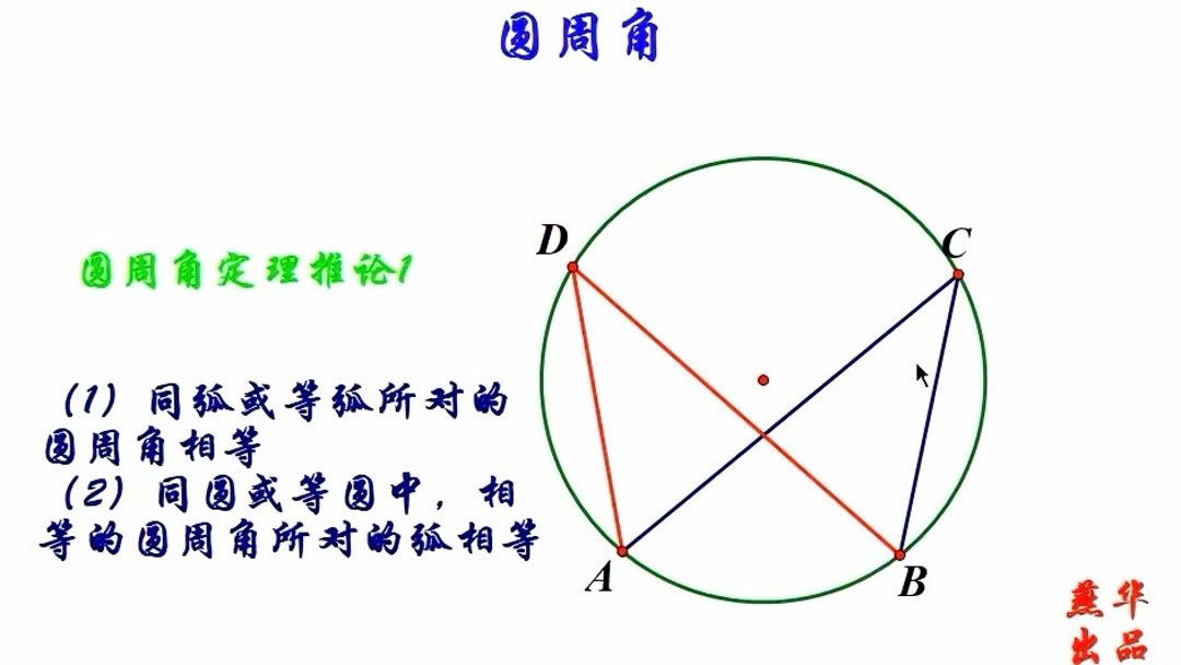 圆周角定理推论