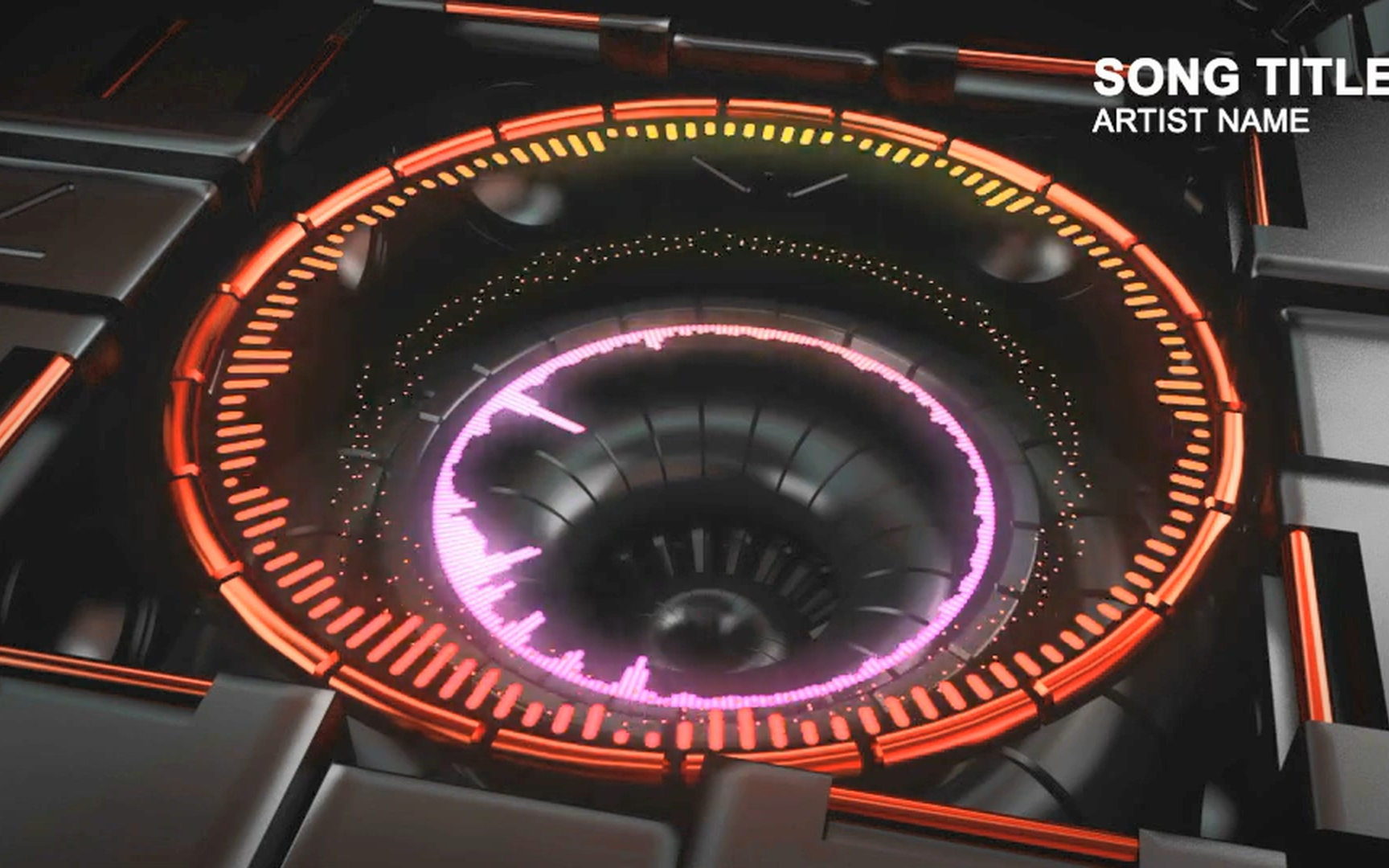 AE模板-8套音乐可视化效果的视频模板音乐播放器模板可添加你自己...