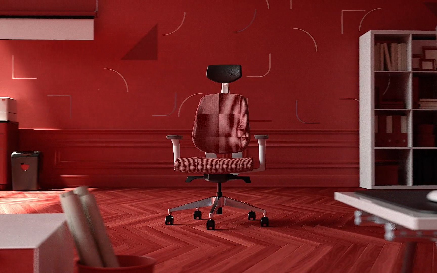 【C4D产品动画欣赏】人体工学办公椅_DUOREST