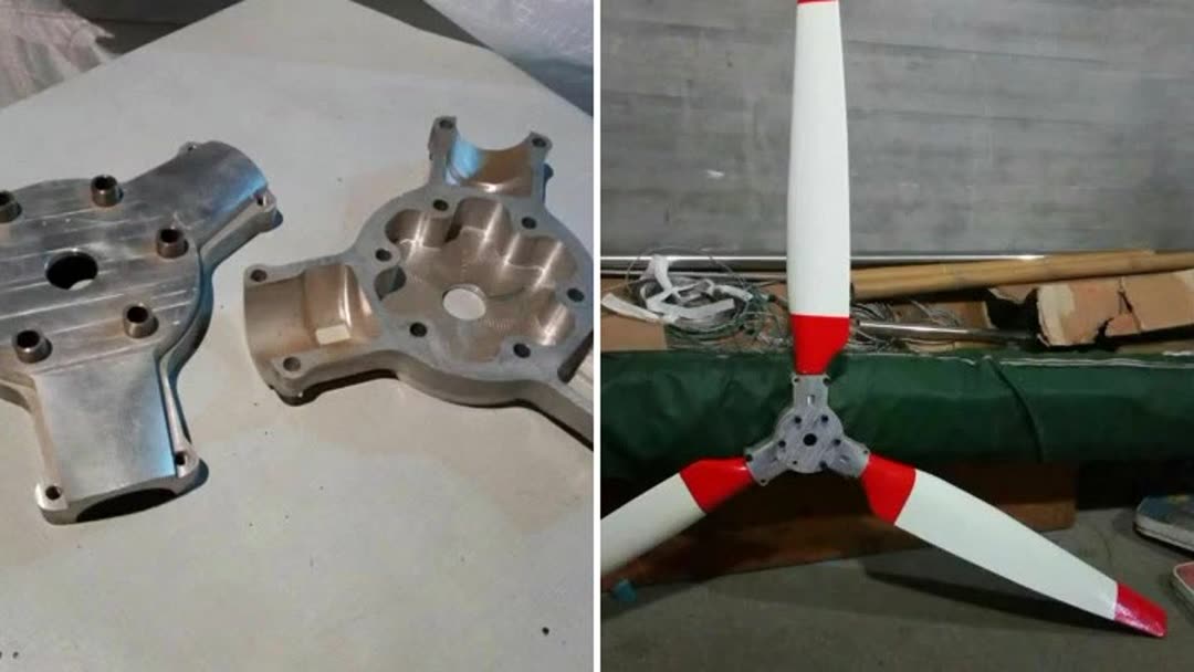 江华人自制固定翼飞机之螺旋桨