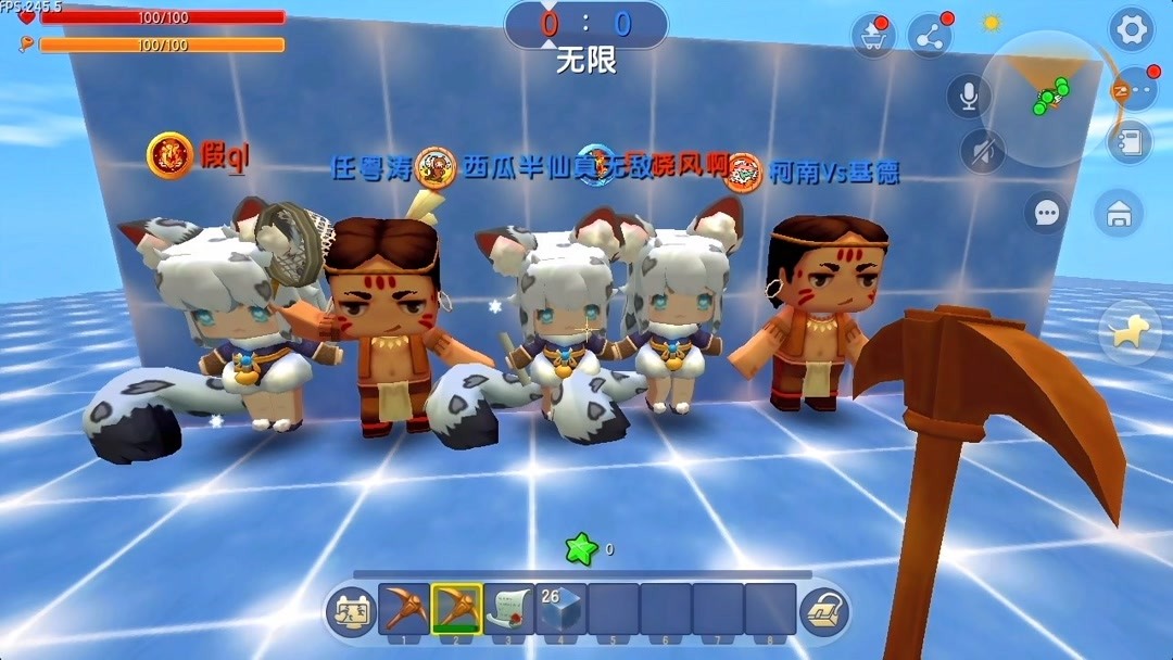 迷你世界:开局一把镐 无限子弹的超强神器 熊孩子无限被虐