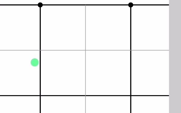 蓝牙定位原理实现部分 标准测试案例2 臂长比1:2三角形 定位效果视频