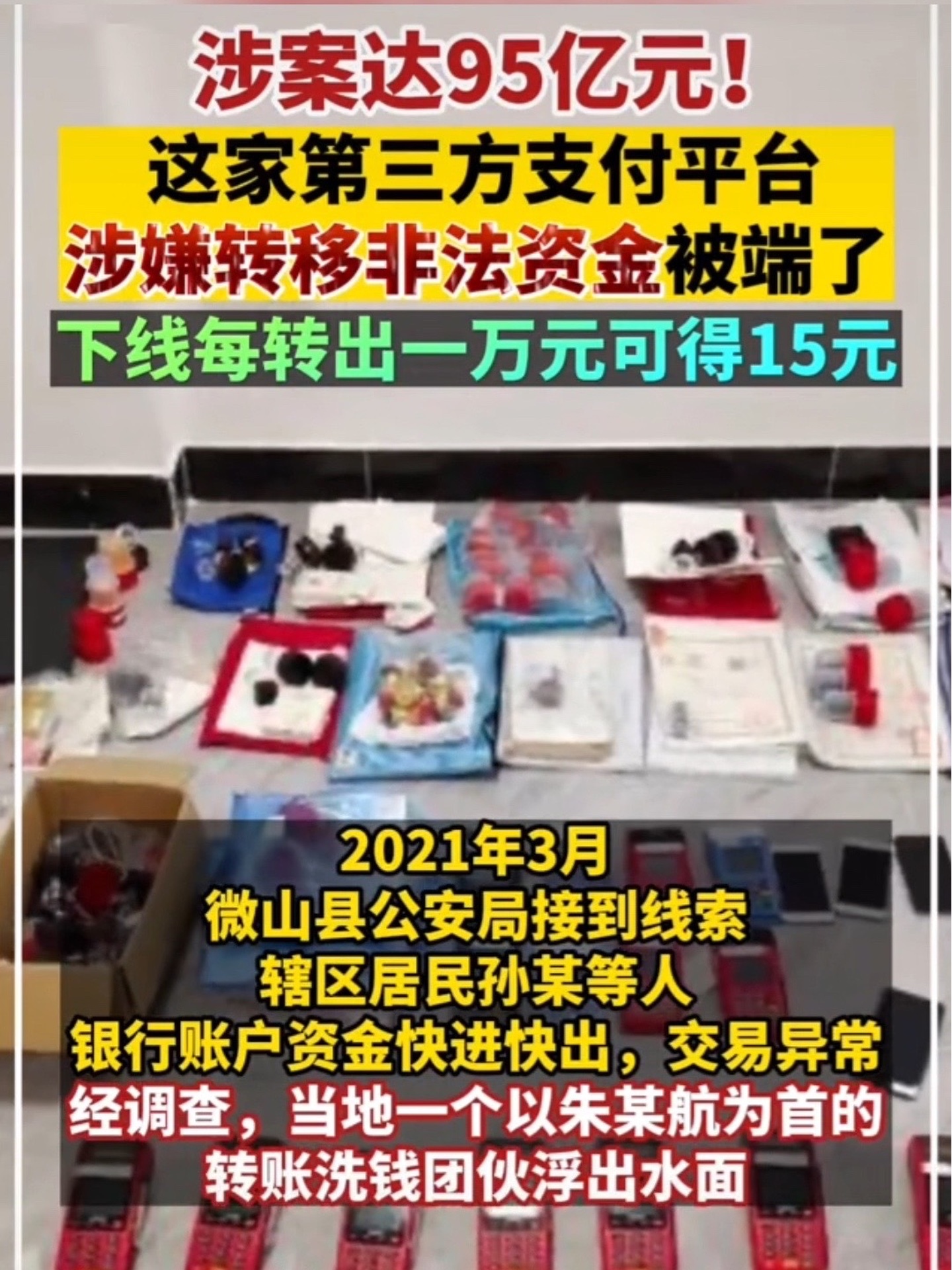 涉案95亿元!这家第三方支付平台被端掉!