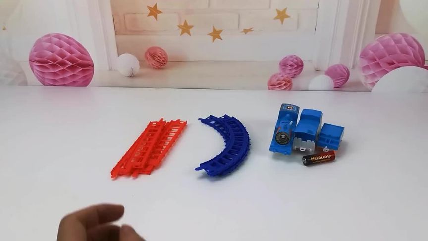 儿童电动小火车玩具创意电动轨道车#拼装玩具 #儿童玩具