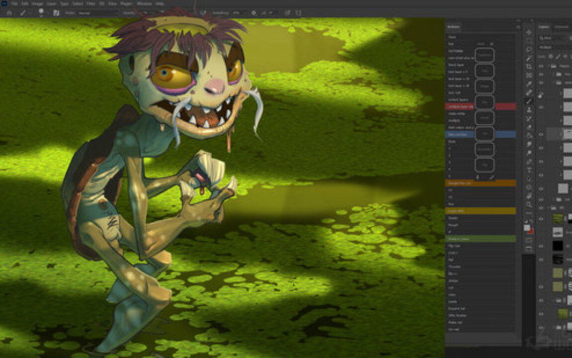 「中英字幕」「查看简介」Gnomon - Photoshop中的数字绘画