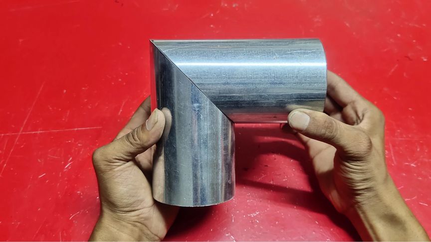 圆管如何切割45°角,这种方法还是头一次见,真的是太实用了!