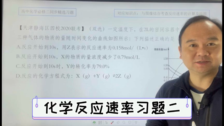 高一下化学付费课程第42集:与图像结合考查的速率计算及应用
