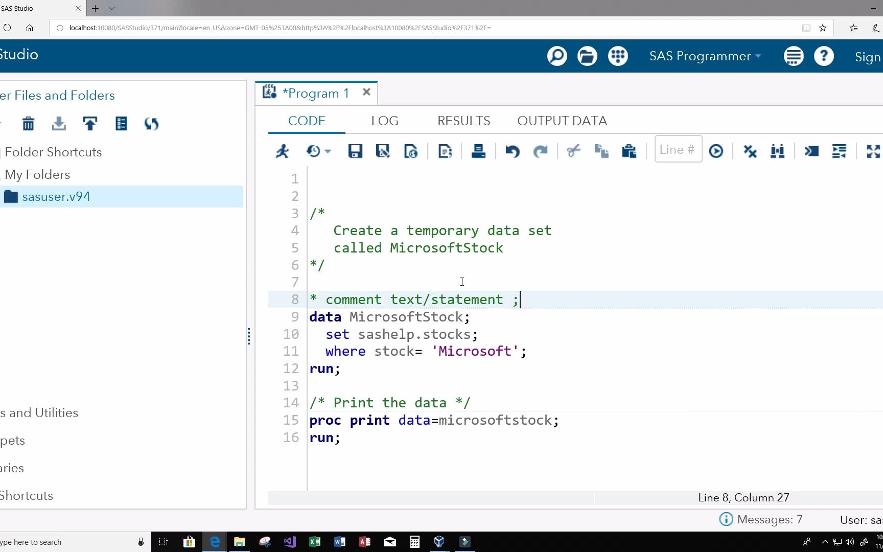 SAS Tutorial Comments| SAS教程评论