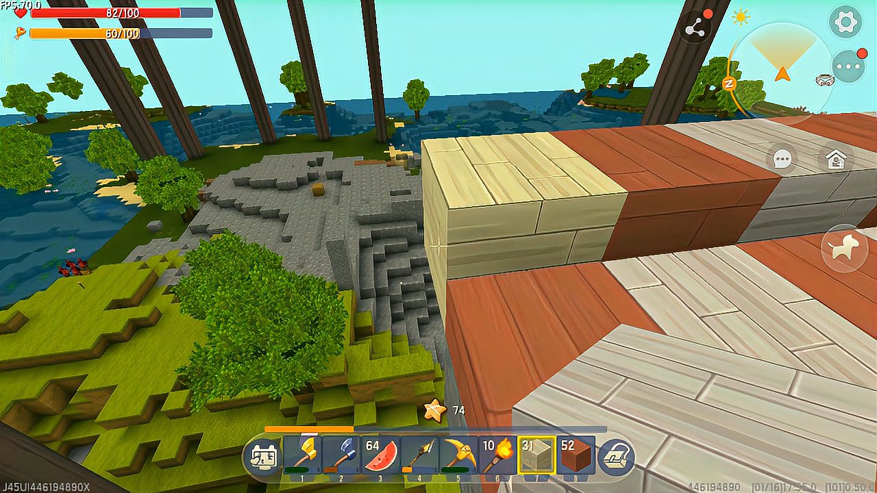 迷你世界生存:空中别墅越来越好看,就是不知道什么时候能建好