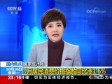 [24小时]国家统计局:9月居民消费价格指数同比涨1.6%